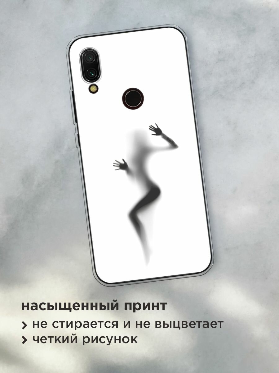 Чехол на Xiaomi Redmi 7 / Сяоми Редми 7 с принтом "Девушка в душе" — фото 1