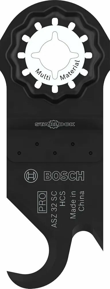 Нож для реноватора Bosch PRO ASZ 32 SC Starlock, ширина 24 мм, для кровельного войлока и ковролина, многофункциональный аксессуар 2608669088