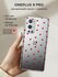 Чехол на OnePlus 9 Pro / ВанПлас 9 Про с принтом "Red hearts", прозрачный