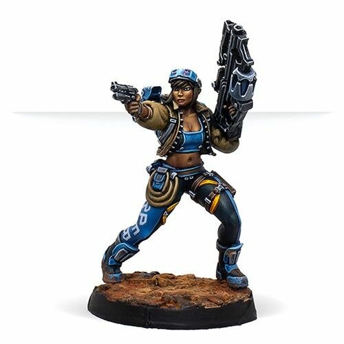Набор миниатюр Dr. Priya Harper, Archeo-raider (Plasma Carbine) (PANOCEANIA), Миниатюра Infinity