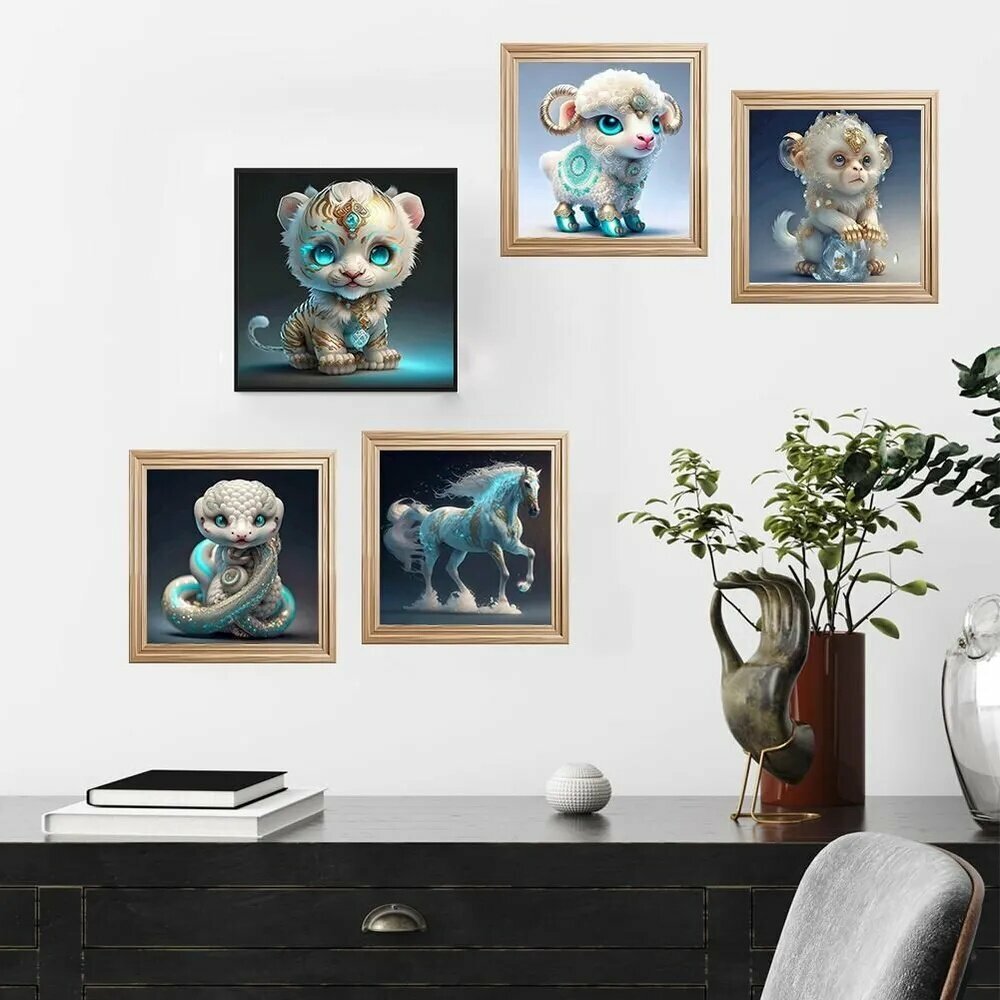 5D DIY набор для живописи алмазами для взрослых и детей, 12 дюймов, мозаика с кристаллами для вышивания и украшения стен, размер 30x30 см