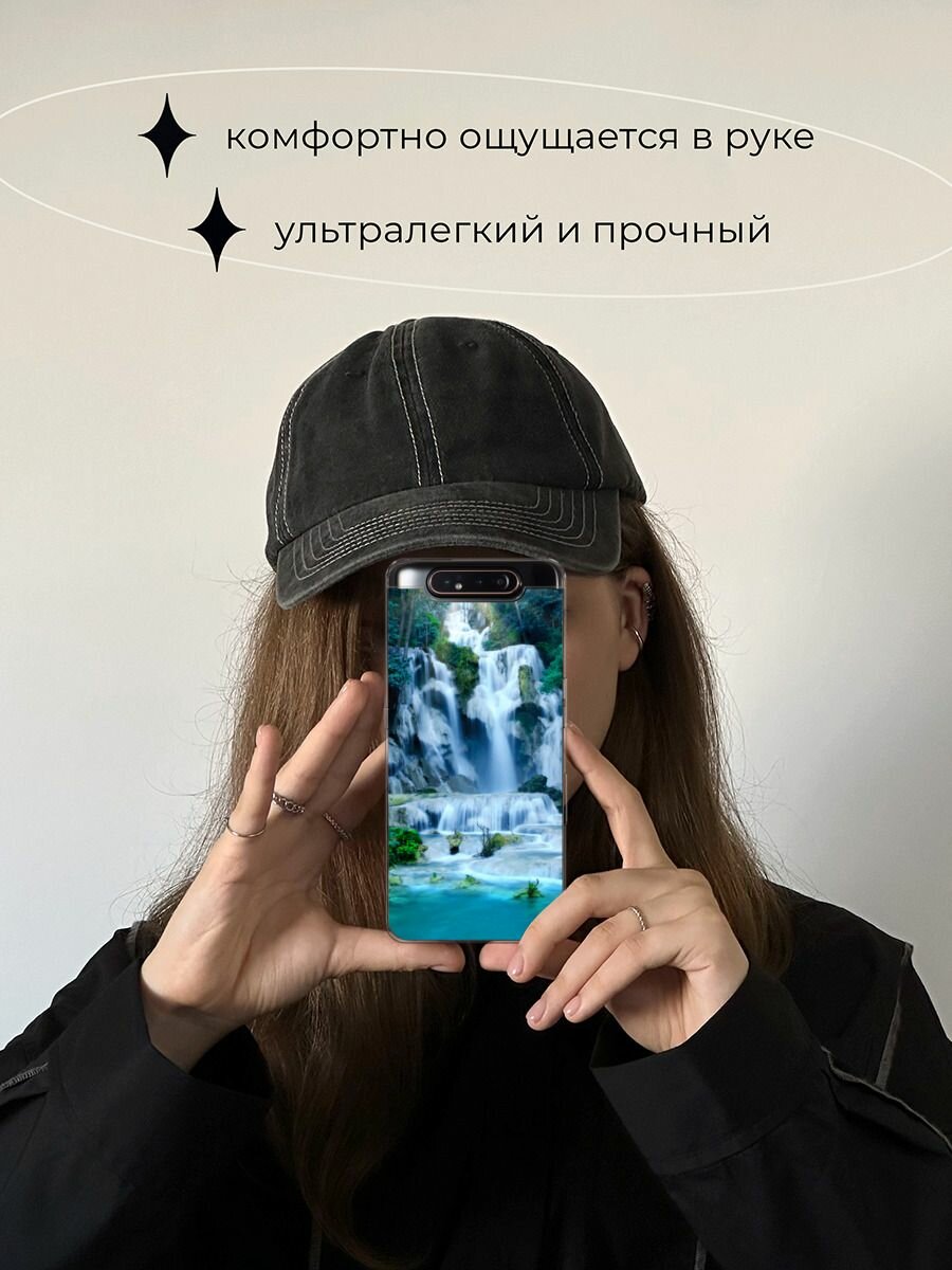 Чехол на Samsung Galaxy A80 / Самсунг Гэлакси A80 с принтом "Водопад 8" — фото 1