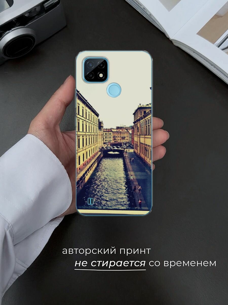 Чехол на Realme C21 / Реалми С21 с принтом "Санкт-Петербург" — фото 1