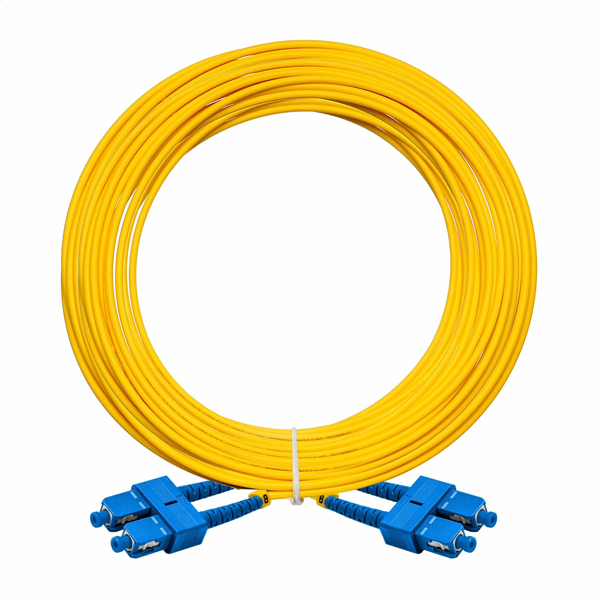 Патч-корд волоконно-оптический ExeGate FC-D-9-SC-SC-20M-LSZH (Шнур во SM 9/125 (OS2/G.652. D), SC/UPC-SC/UPC, Duplex, LSZH, 20м) EX297935RUS