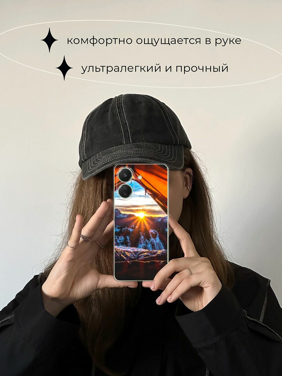 Чехол на Xiaomi Redmi 13C/Poco C65 / Сяоми Редми 13C/Поко С65 с принтом "Горы 7" — фото 1