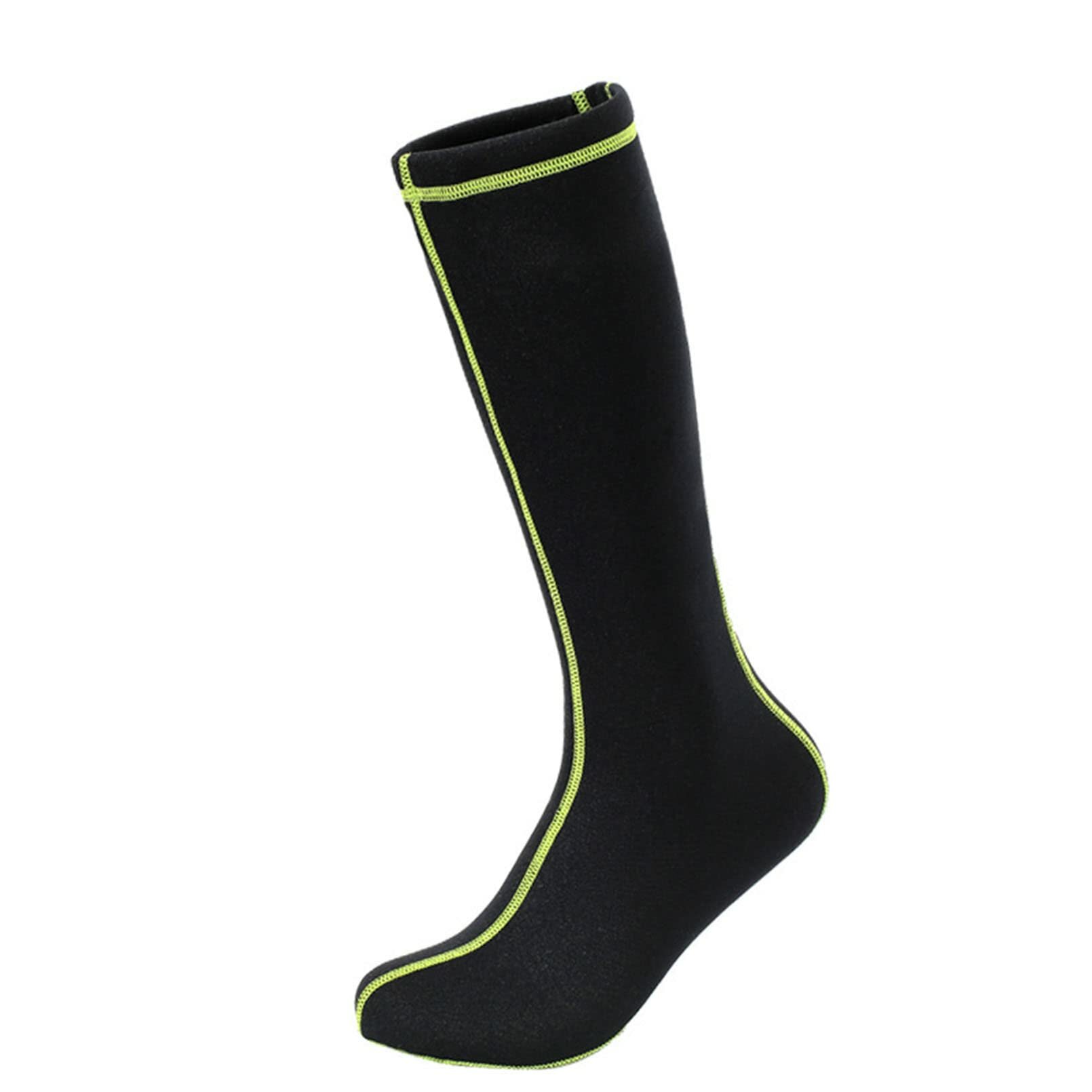 Носки для водных видов спорта из неопрена 2 мм, черные, с длинным стволом, термозащитные, антискользящие, для дайвинга, ласты, пляжные, для женщин и мужчин, для сноркелинга, плавания, серфинга и водных видов спорта