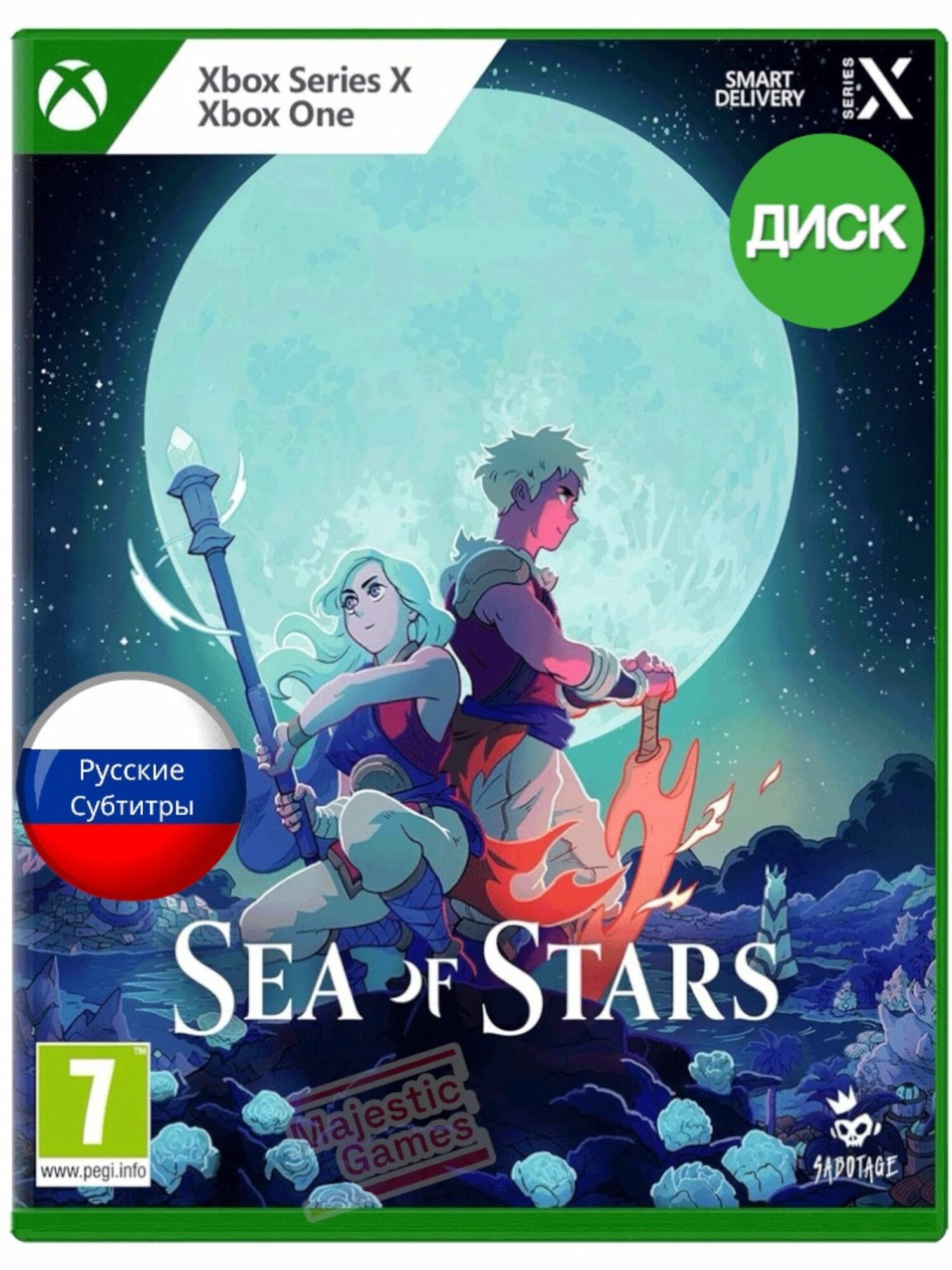 Игра Sea of Stars (Диск, Xbox One, Xbox Series X, Русские субтитры)