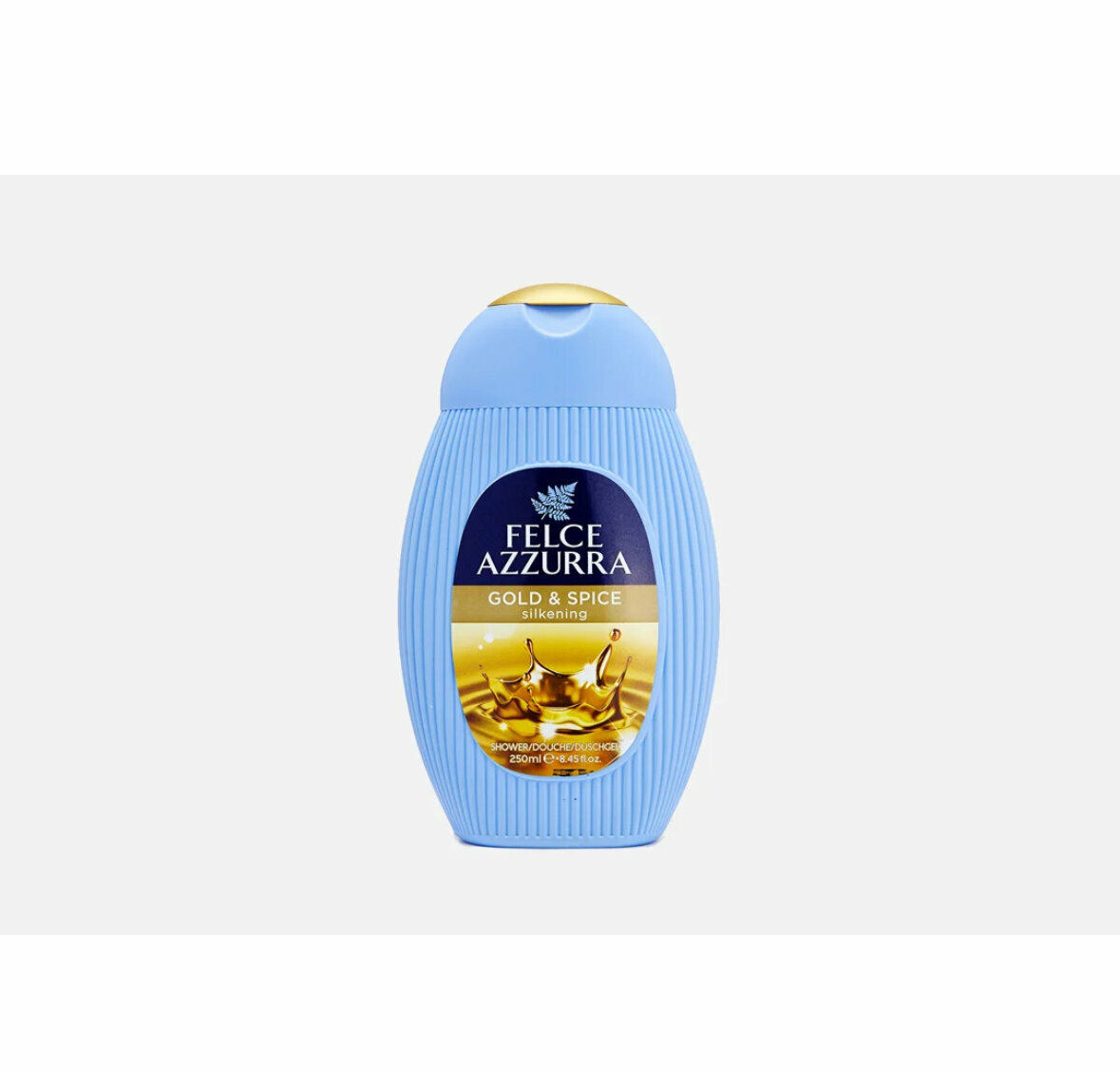 Гель для душа Felce Azzurra Gold & Spice Silkening, унисекс, 250 мл