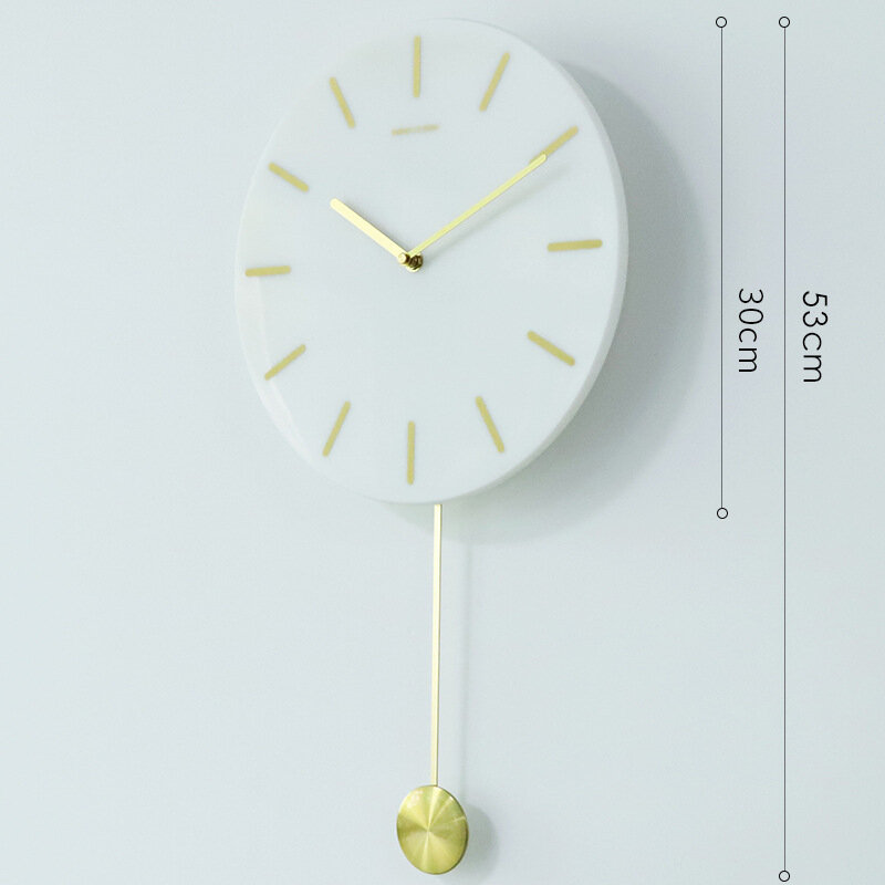 Настенные часы Geekcook "Dali Creative Swing", мрамор, кварцевые, 12", 6 шт