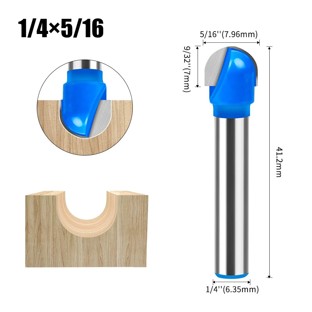 Фреза для вырубки паза под сегментную шпонку 6.35X7.96mm