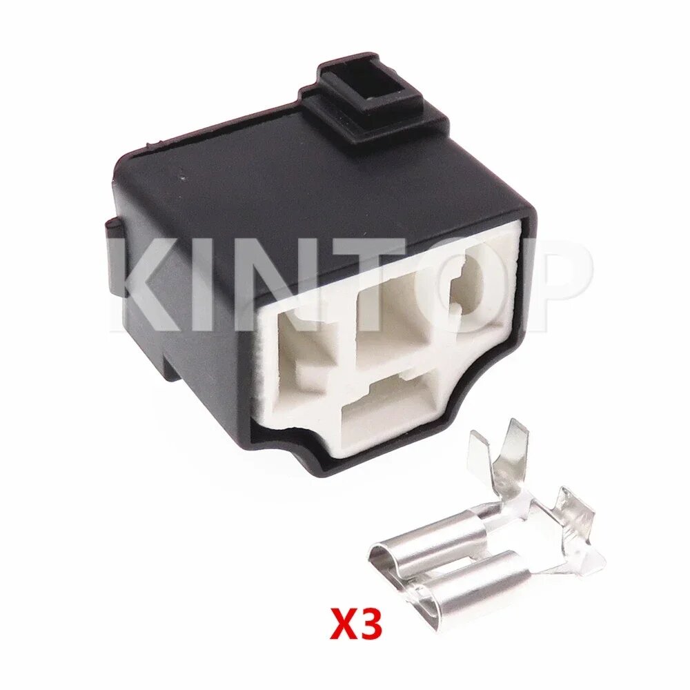 1 комплект, 3-контактный H4-2B автомобильный сильноточный пластиковый корпус, розетка переменного тока в сборе с проводами, автомобильная фара, электрический провод, разъем 1 Set