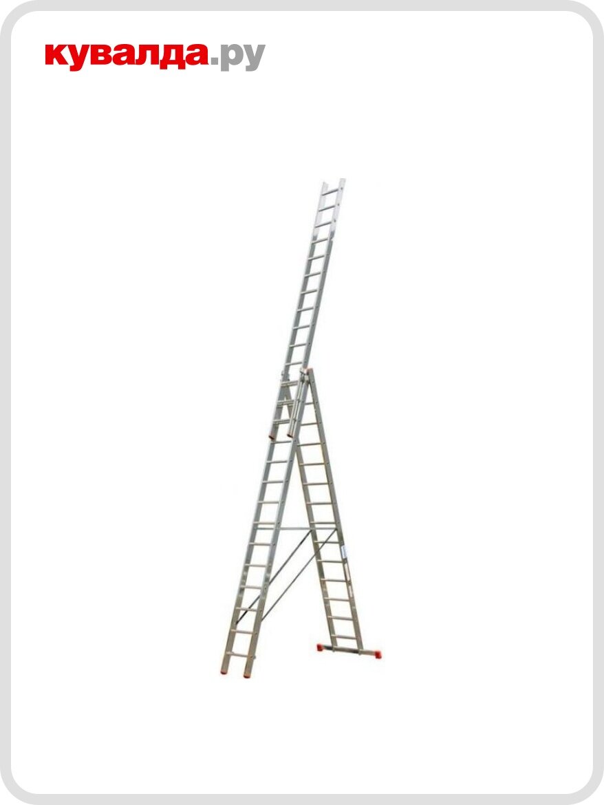 Лестница-стремянка трехсекционная KRAUSE MONTO TRIBILO Trigon 3х14 129727