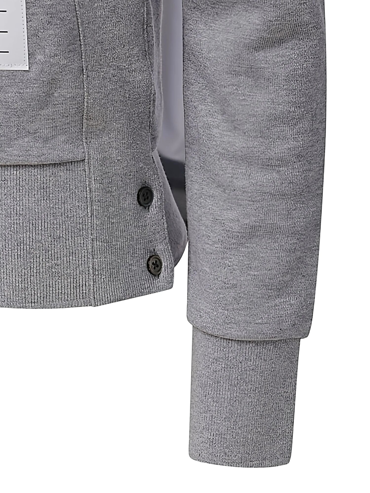 Толстовка THOM BROWNE Loopback 4-Bar, размер 44, , серый — фото 1