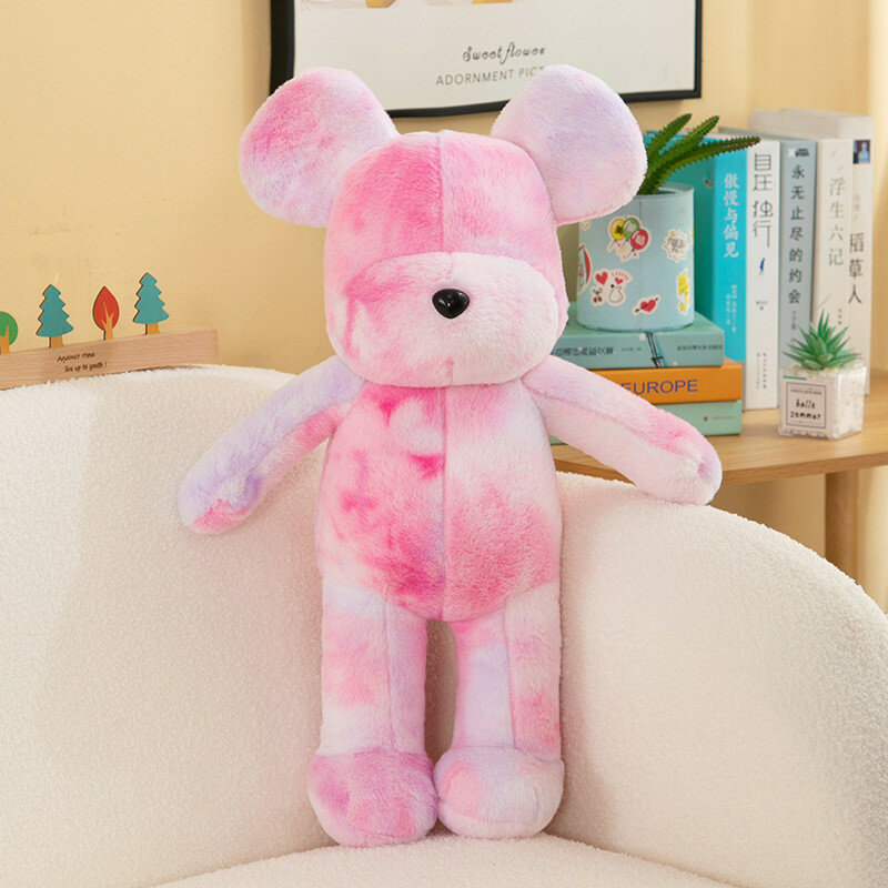 Giant vibrand teddy bear plush toy available in multiple colors for home decoration