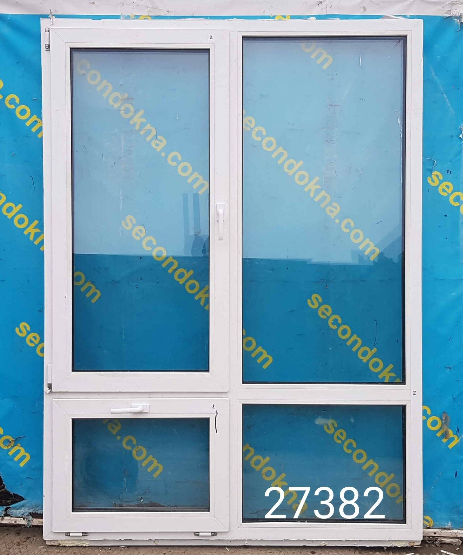 Пластиковое окно Б/У 1970(в) 1450 об х 1440(ш)