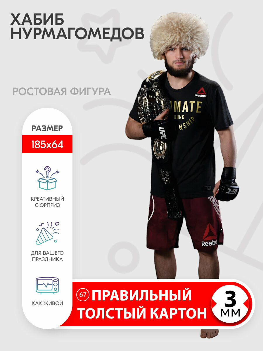 Аксессуар для фотосессий, Хабиб Нурмагомедов, борьба, ростовая фигура