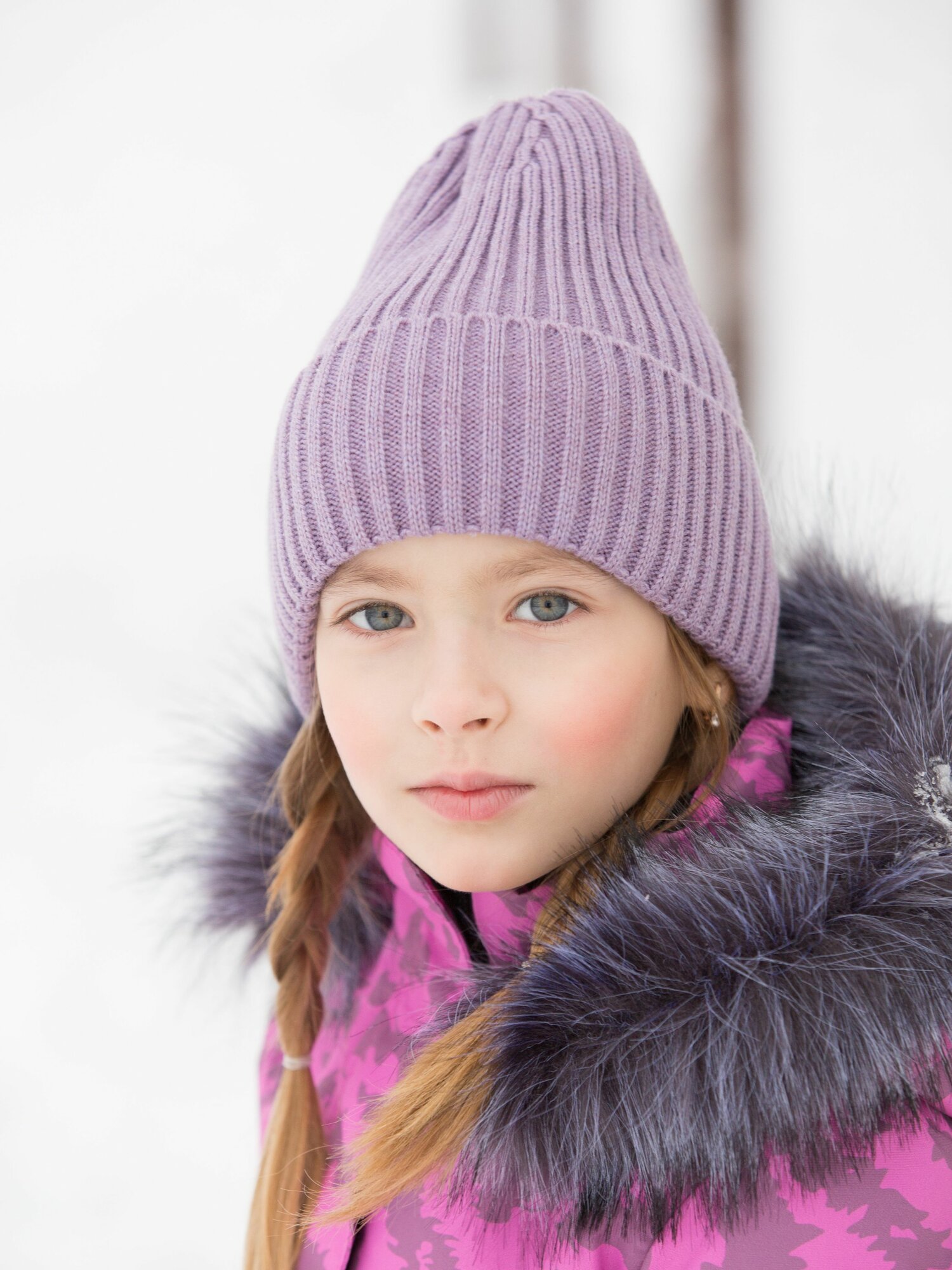 Шапка-бини Осень-зима 2025 для девочек