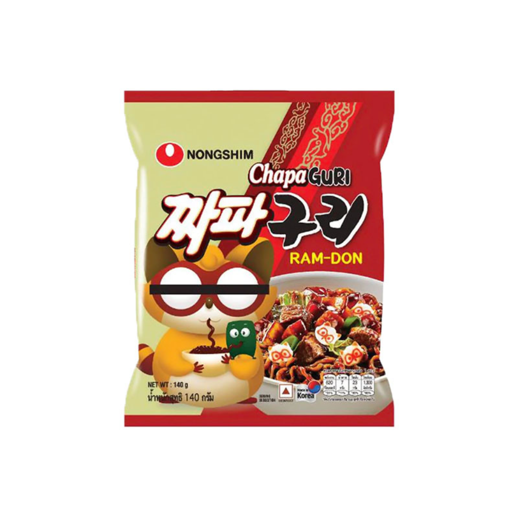 Лапша быстрого приготовления Nongshim Чапагури с соусом чаджан и ярким вкусом морепродуктов 140 г, Южная Корея