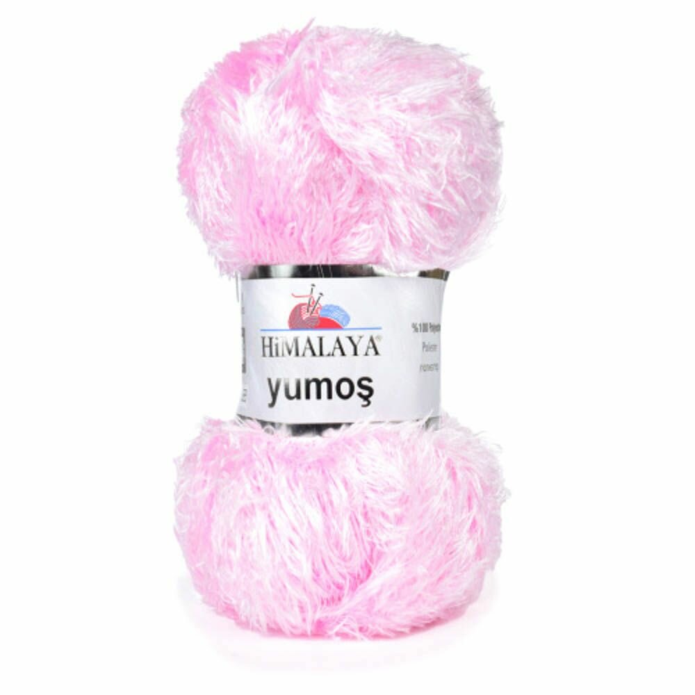 Пряжа Himalaya Yumos 60031 Детский розовый 3 мотка (Нить меховая Хималая Юмос)