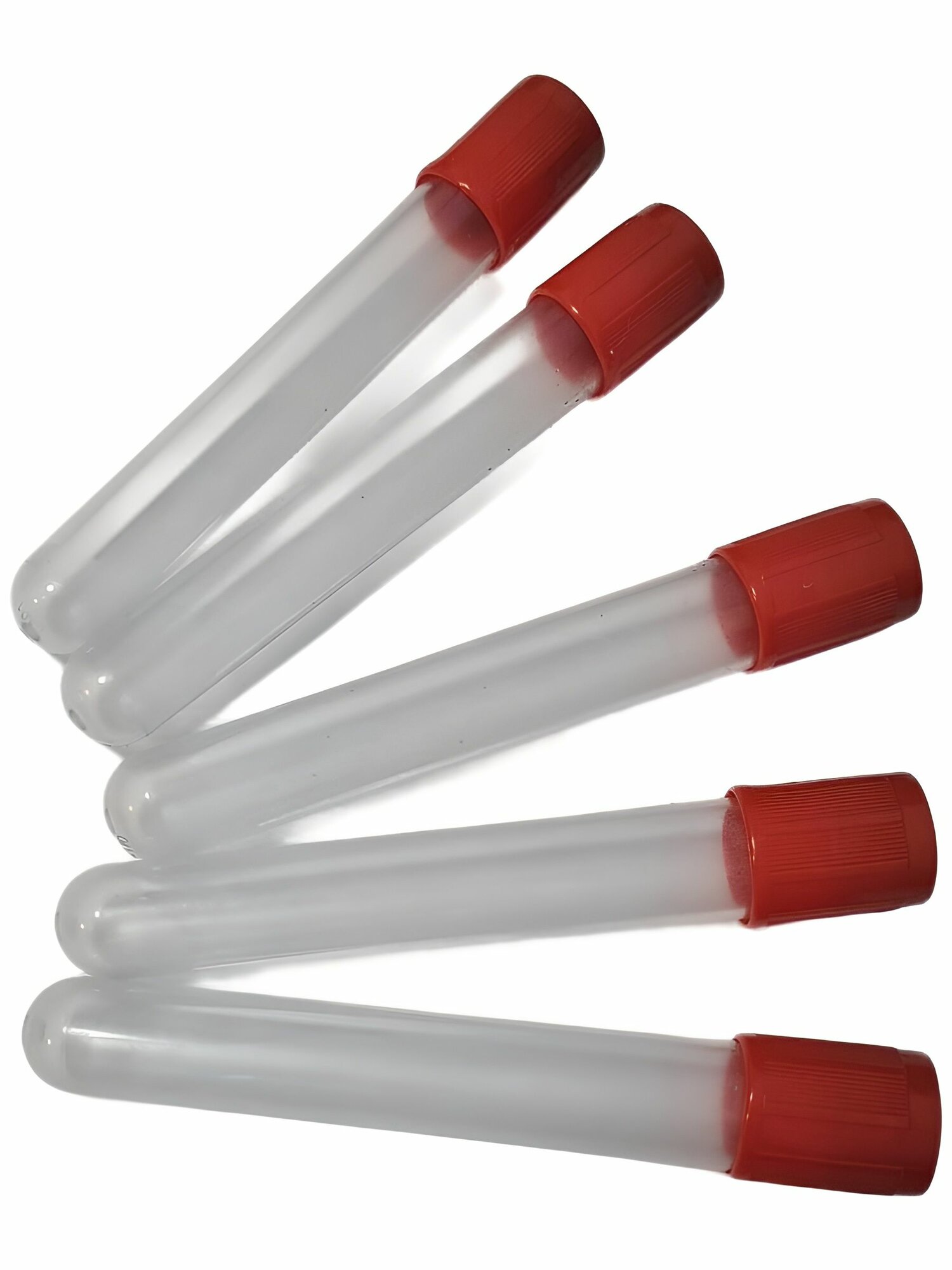 Пробирка с крышкой 8 мл пластик, 5 шт, для игры в доктора, как настоящая вакуумная