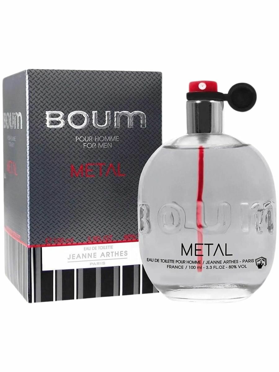 Jeanne Arthes Туалетная вода Boum Metal Pour Homme,100 мл