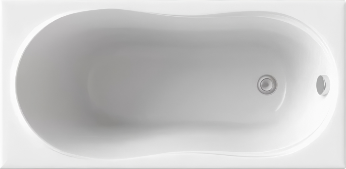 Акриловая ванна Bas Тесса 140x70 см, пристенная, белая, с каркасом