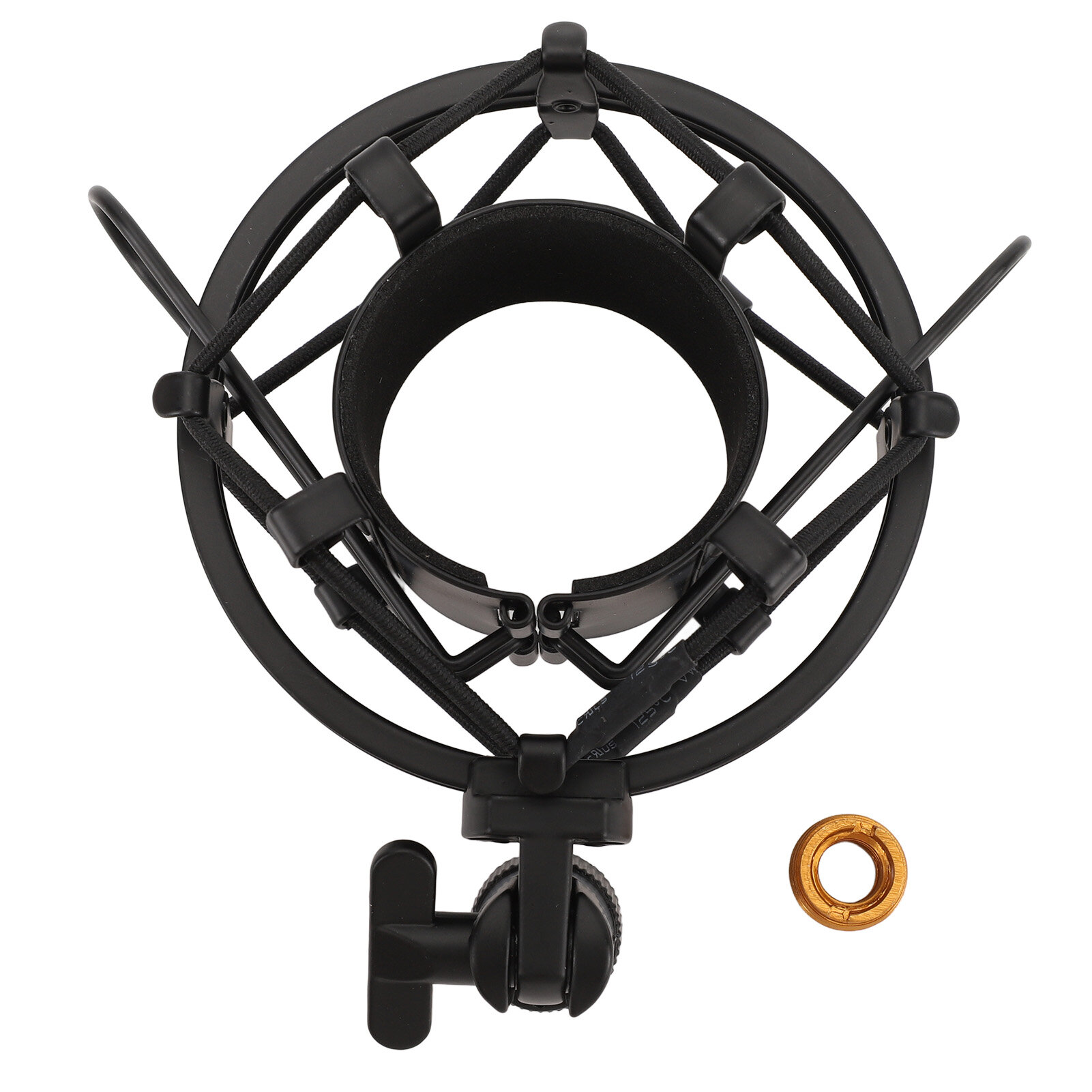 Микрофонное крепление ABS ABS Anti -Vibration Holder с 5/8 до 3/8 преобразования гайки для диаметра 45 –50 мм Круглый микрофон черный