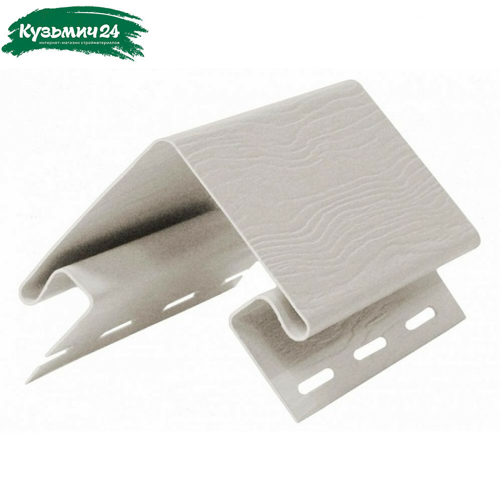 Сайдинг планка угол наружний Белая, 3м, 1 шт.