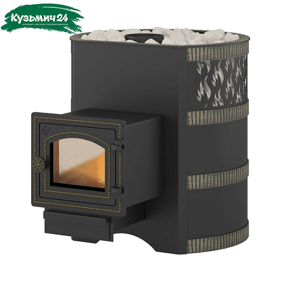 Печь Везувий Лава 16 дверка ДТ-3С, 18 кВт, d115 мм, до 18 куб. м