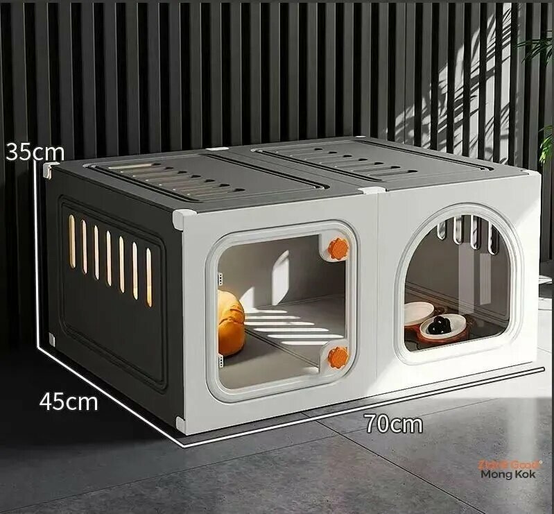Вольер для животных Dogland, 70X 45х35 см/Пустая клетка.