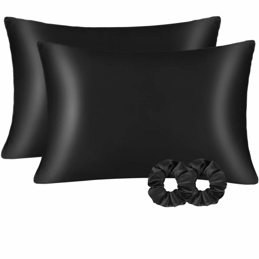 Наволочки из атласа с текстурой шелка 50х70 см, 2 шт.