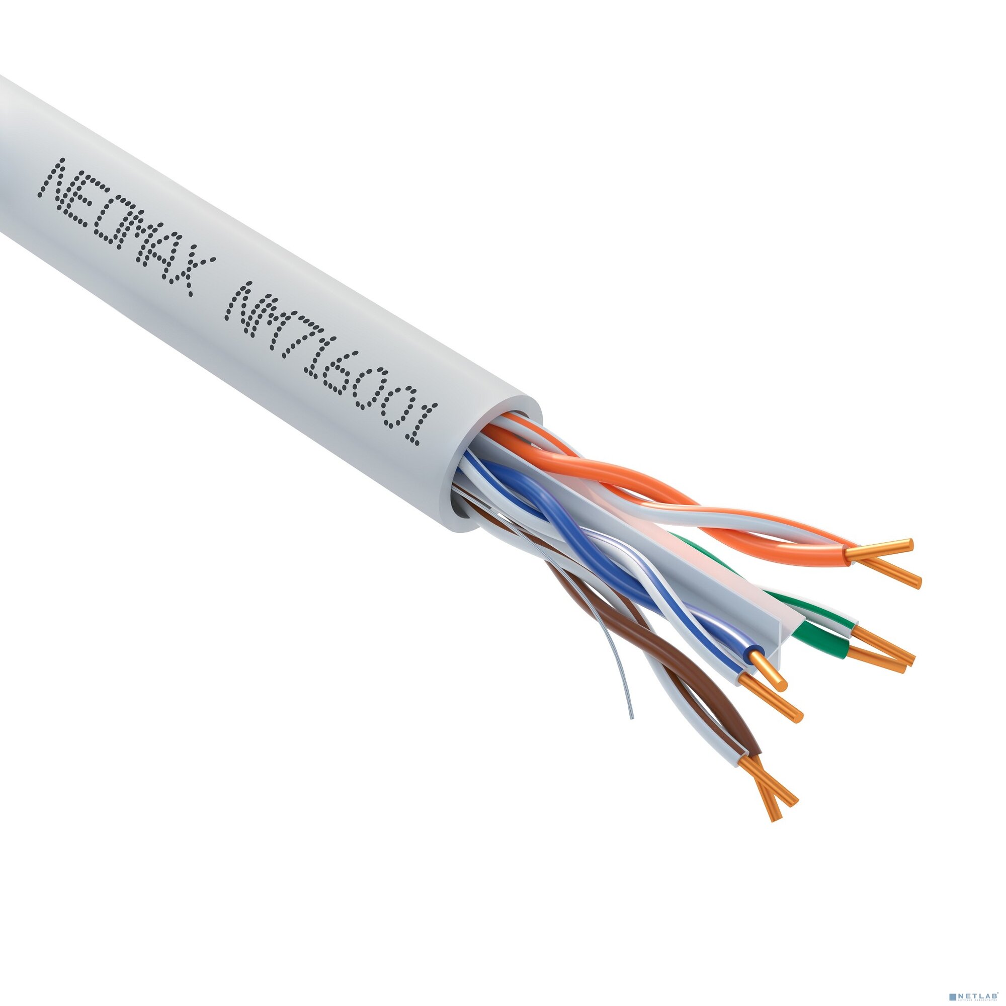 Кабель NEOMAX [NM716001] U/UTP cat.6 4x2x0.57, 23 AWG, Медь,