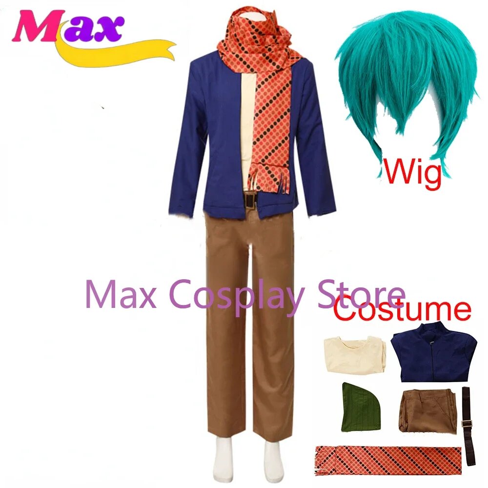 Max Game Shin Tsukimi Хэллоуин Косплей костюм Один размер, Costume Wig, Female