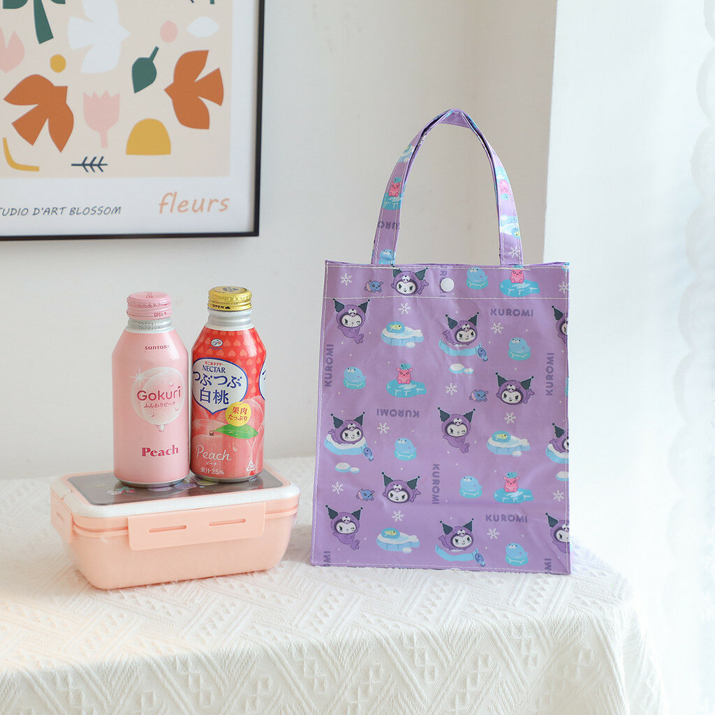 Tote bag sanrio cute kuromi cinnamoroll my melody waterproof для прогулок и путешествий snow kuromi large