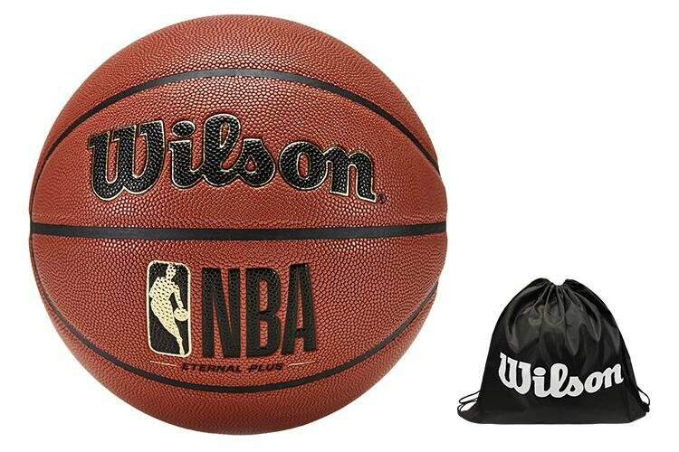 Баскетбольный мяч унисекс Wilson NBA PU тренировочный, красный, размер 7