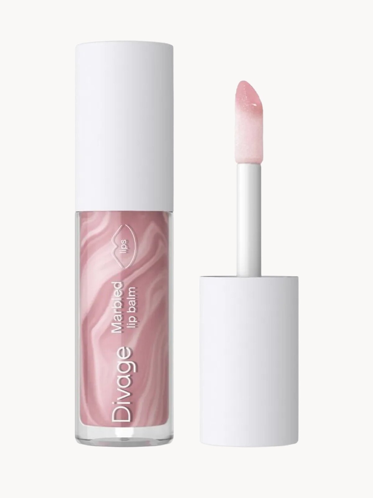 Divage Бальзам для губ Marbled Lip Balm Тон 01 розовый нюд