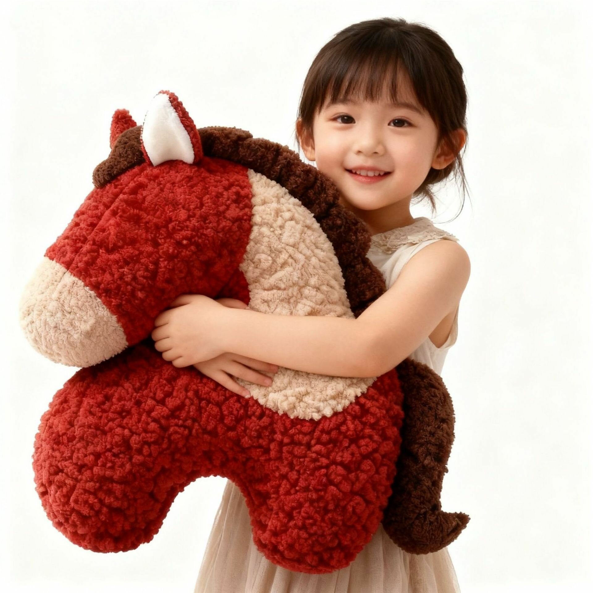 Мягкая игрушка, Красная лошадь, 48cm
