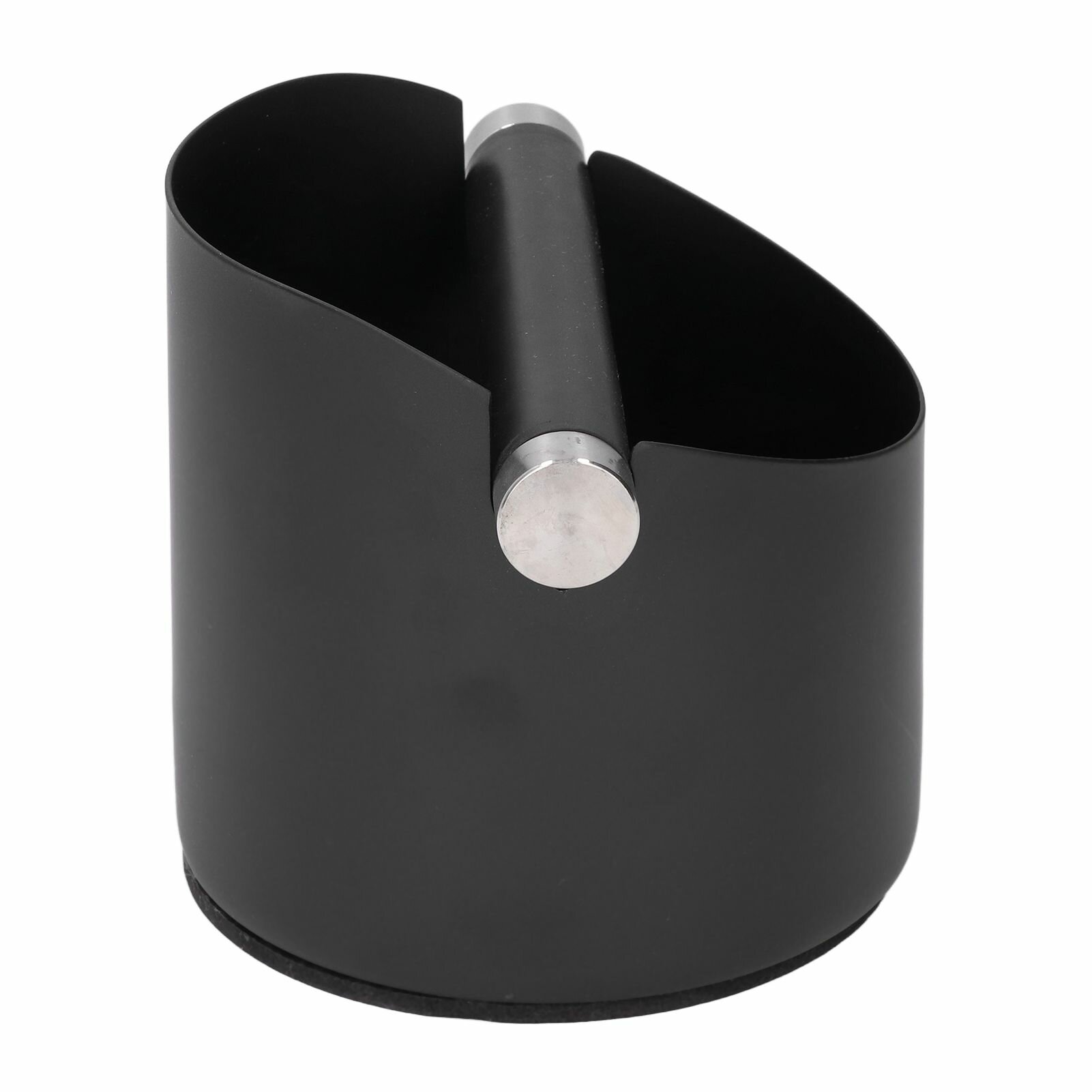 Ведро для кофейной гущи, резиновый контейнер для кофе из нержавеющей стали для домашних ресторанов, баров, черный, большой (FC-05-2)