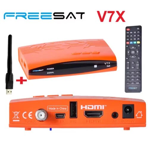 Спутниковый ресивер Slimy V7X AU-штекер, With Wifi