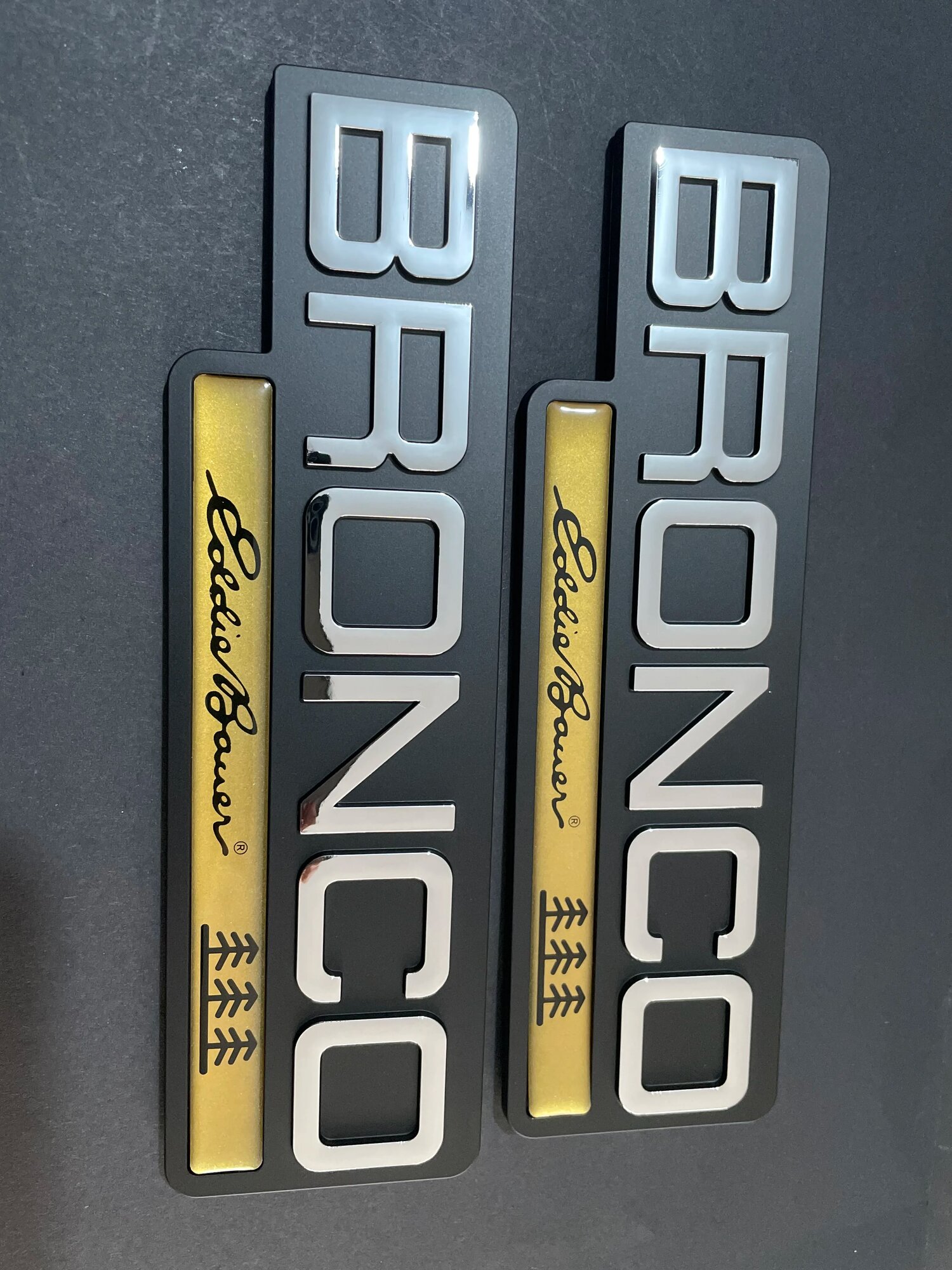 Подходит для 92-96 Bronco EDDIE BAUER, набор эмблем на крыле из 2 шт