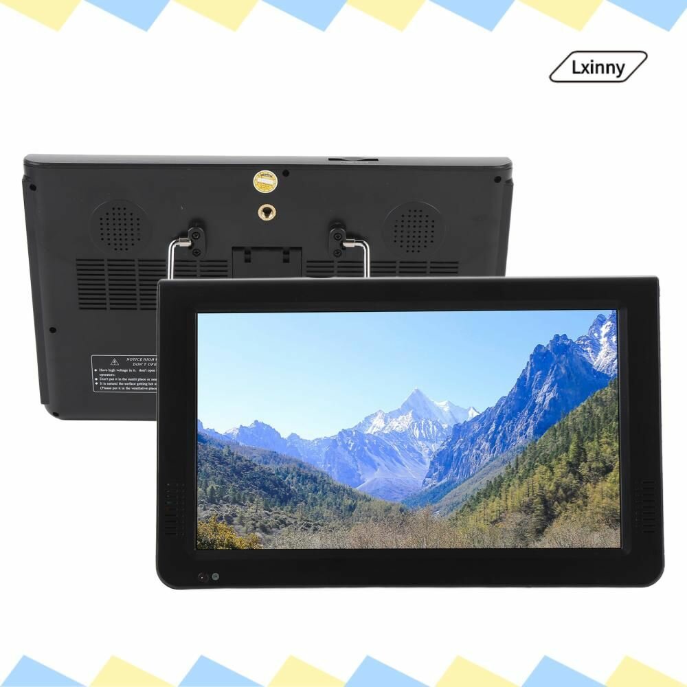 Портативный 10-дюймовый цифровой телевизор, поддерживающий 1080P видео и обладающий высокой чувствительностью тюнера, для использования на природе и в автомобиле