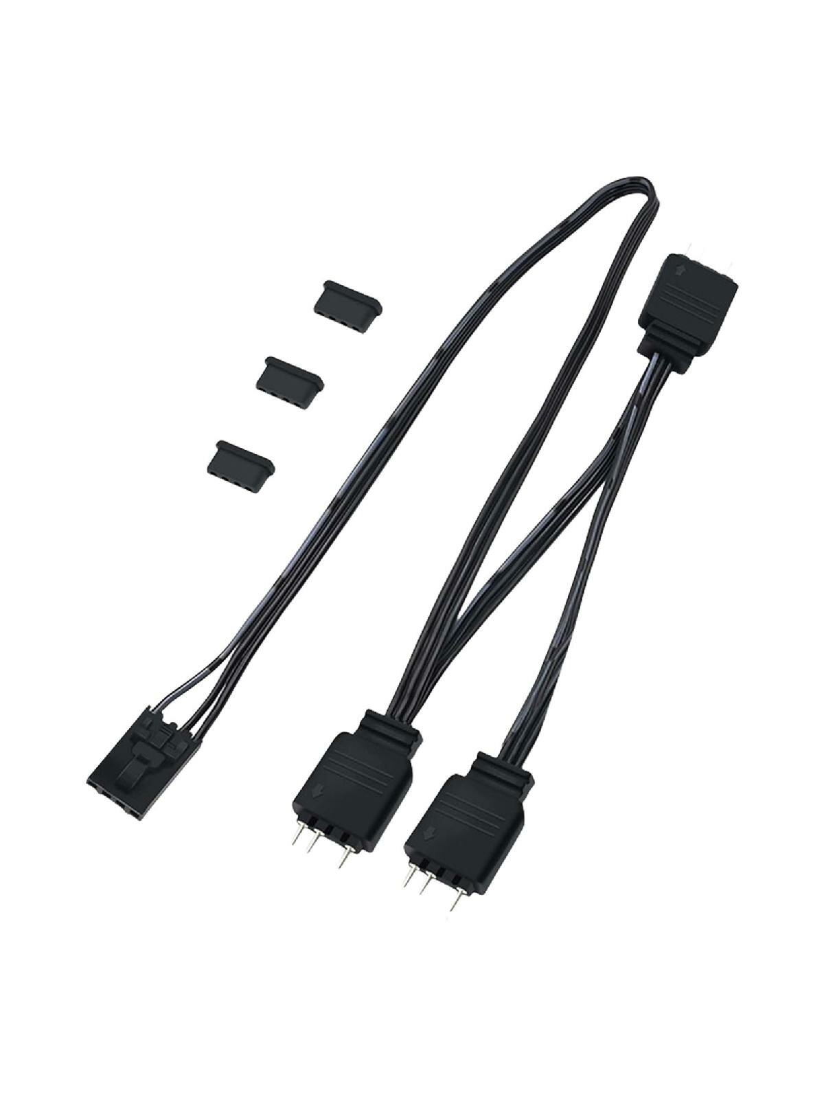 4Pin to 5V 3Pin Lighting Cable Converter for HDLL120 Fan Light Adapter Easy Connection of Fans to Mainboard