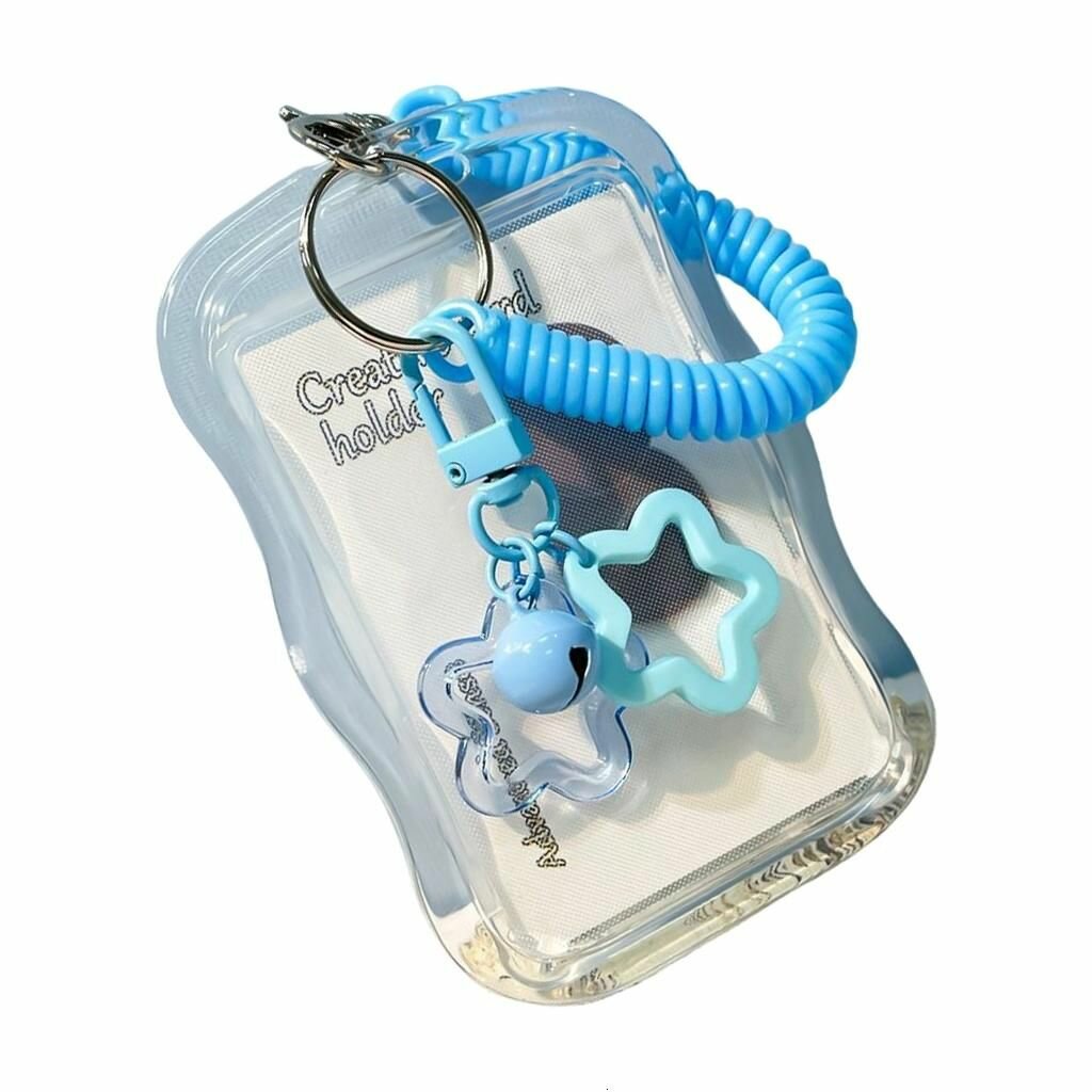 Прозрачные защитные картхолдеры, Синий