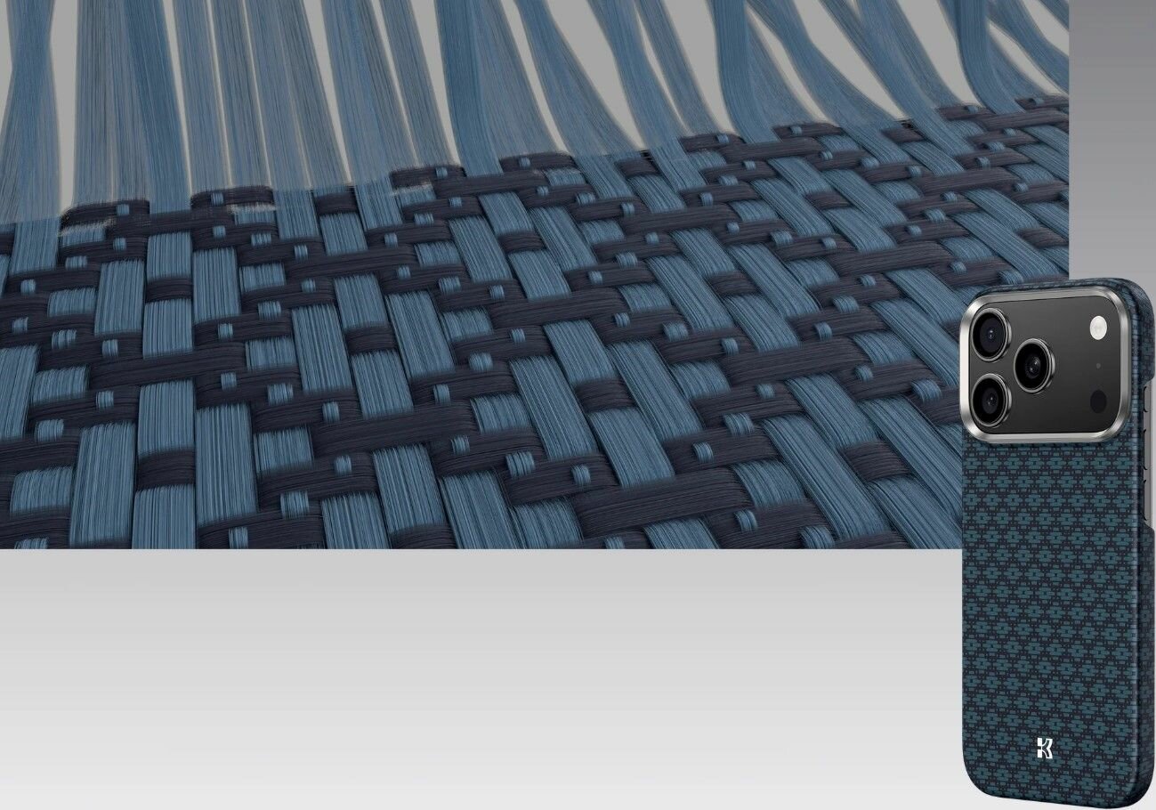 Чехол Benks ArmorGrid Case built with Kevlar для iPhone 17, 6.3", цвет Синий (Blue)