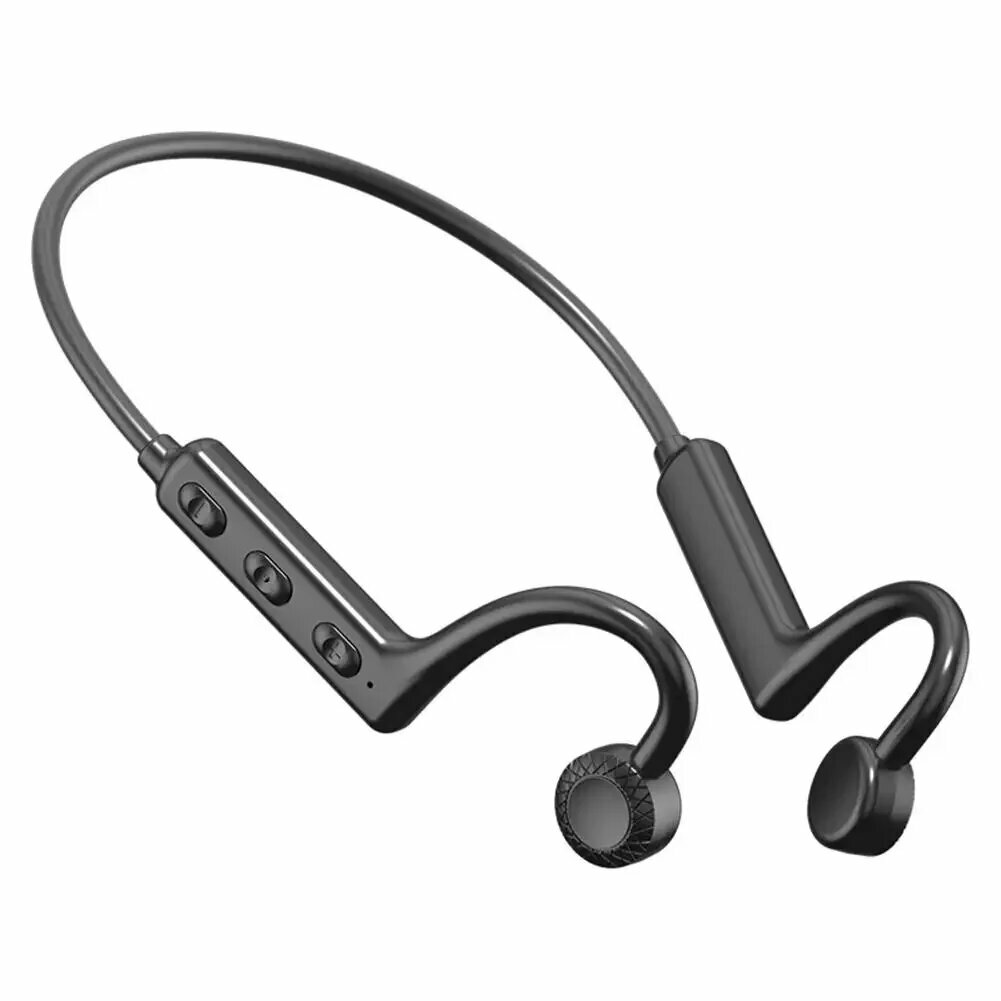 Беспроводная Bluetooth-гарнитура с костной проводимостью 2025, наушники с длительным режимом ожидания, шейный ремешок, спортивные наушники для слуховых аппаратов, громкая связь с микрофоном