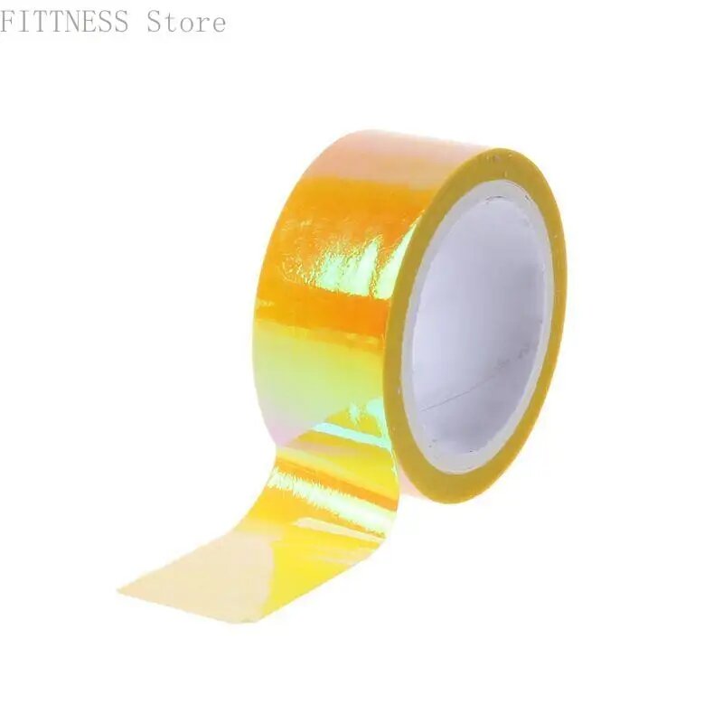 Голографическая лента для гимнастики RG Glitter 5 м Желтый, Yellow
