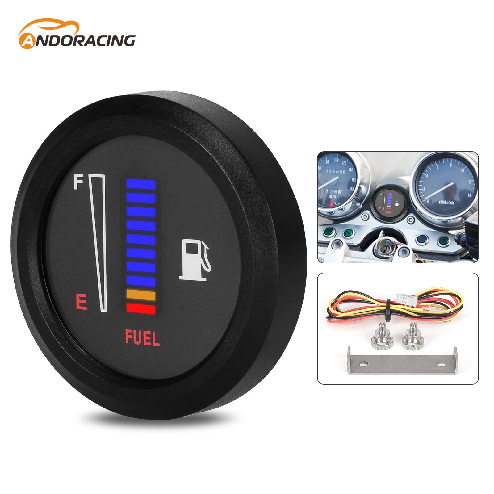 Универсальный Автомобильный Датчик Уровня Топлива Для Мотоцикла, 12 В, Ультратонкий, 2,52 Мм, Светодиодный, Электронный