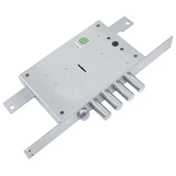 Замок Guardian (Гардиан) врезной сувальдный с защёлкой ЗВ 21.12 (без планки) /123:52/ никель