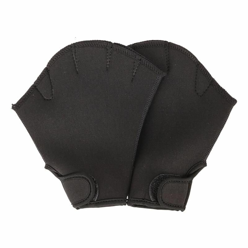 Водные перчатки для плавания, Черный - L