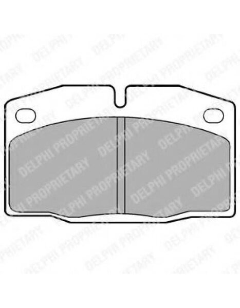 Колодки тормозные Delphi LP415 OPEL KADETT E/OMEGA A